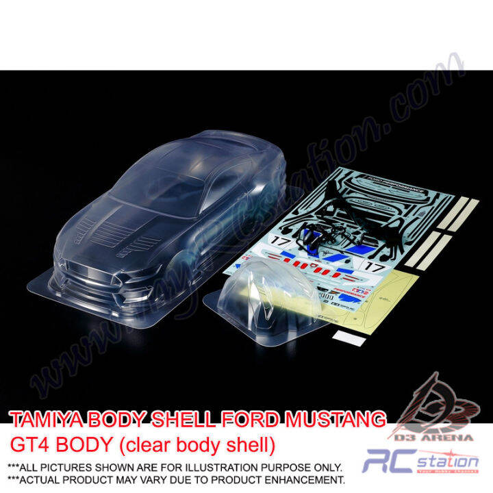Tamiya Body Shell #51614 - Tamiya RC BODY SET FORD MUSTANG GT4 [51614 ...