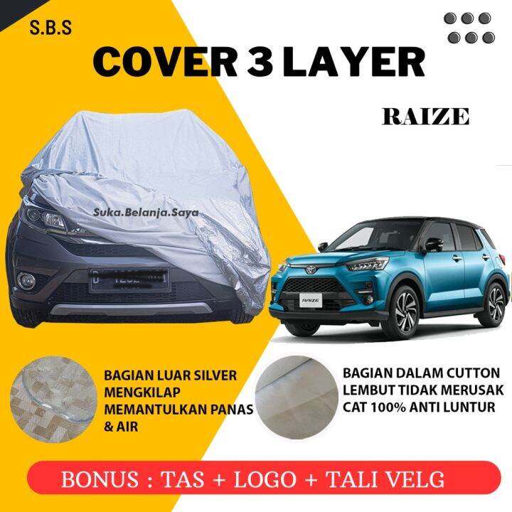 Extra Outdoor Body Cover Mobil raize Sarung Mobil raize/raize turbo ...