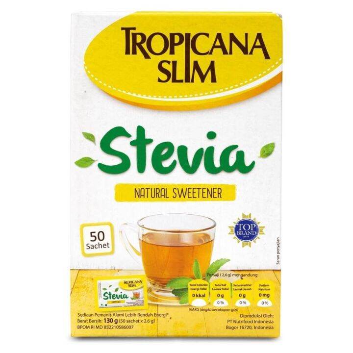 Tropicana Slim Sweetener 50 Sachet / Tropicana Slim Sweetener Honey ...