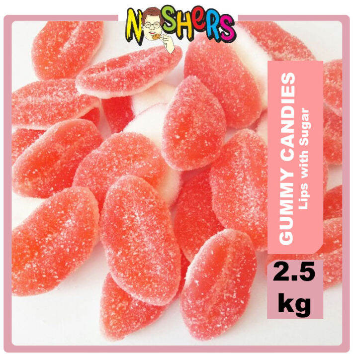 Noshers Gummy Sweet Candies Snacks Gummi Lips Candy in Pouch / 2.5kg ...