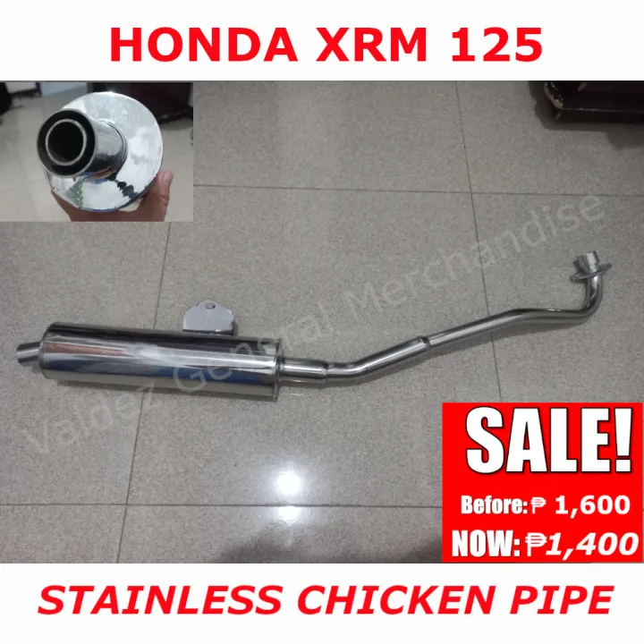 Honda XRM 125 , Stainless CHICKEN PIPE, for Carb Model Only "XRM ...