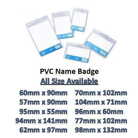 Multipurpose ID Holder PVC Card Name Badge Tag Identity Security Gate ...