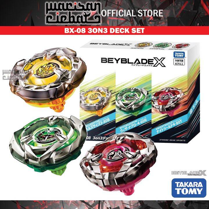 Takara Tomy Beyblade X BX-08 3on3 Deck Set | Lazada