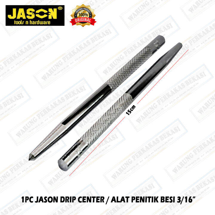 JASON 6 Inchi Drip Center Punch Manual 3/16" x 6" Alat Penitik Besi ...