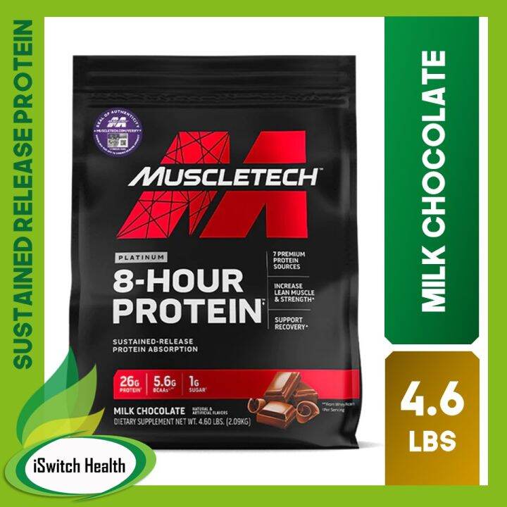 MuscleTech Phase 8 Platinum 8-hour Protein - 4.6lbs - Milk Chocolate ...