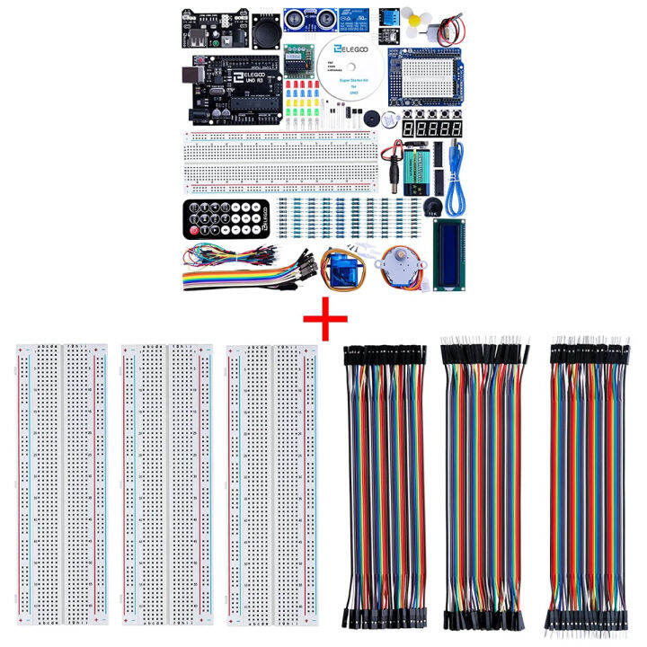 ELEGOO UNO Project Super Starter Kit and ELEGOO 3pcs Breadboard 830 ... ELEGOO UNO Project Super Starter Kit and ELEGOO 3pcs Breadboard 830 ...