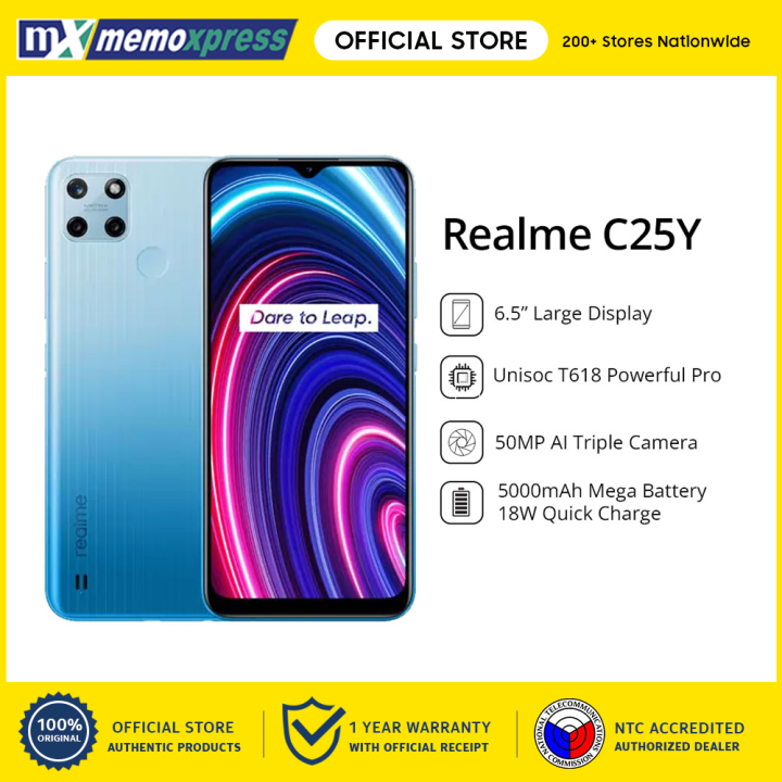 Realme C25Y 128GB+4GB 50MP AI Triple Camera 6.5" Large Display ...