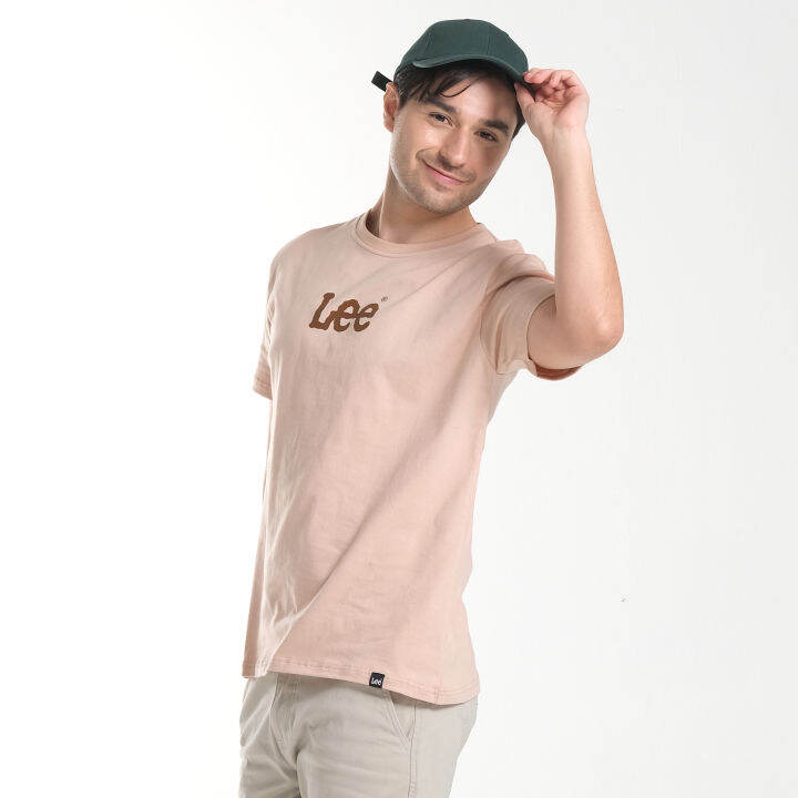 Lee Logo T-Shirt for Men in Warm Beige | Lazada PH