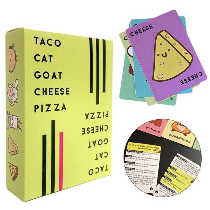 HOT LVUEC Taco Cat Goat Cheese Pizza Game Card Game On The Flip Side ...