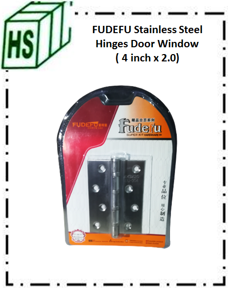 Stainless Steel Hinge Door Window Ensel Pintu Engsel Besi Nipis 4 inch ...