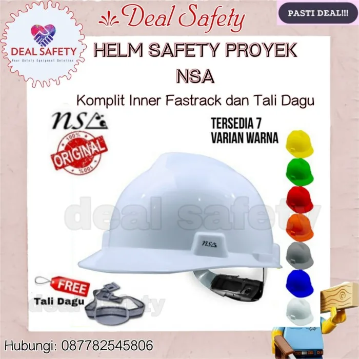 Helm Proyek NSA - SNI/Helm Proyek NSA Inner Fastrack lengkap Tali Dagu ...