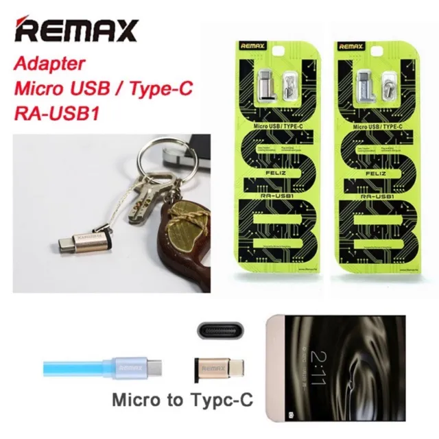 ♗Remax RA-USB1หัวแปลง Micro To Type-C Converter Adapter | Lazada.co.th