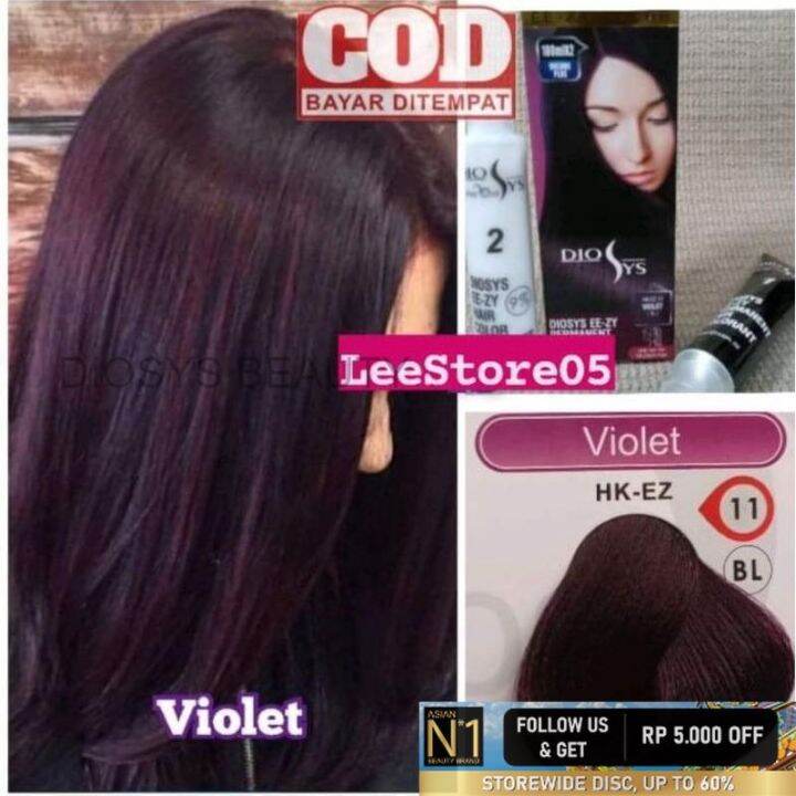 NEW DIOSYS VIOLET hair colour pewarna rambut semir rambut dio sys ...