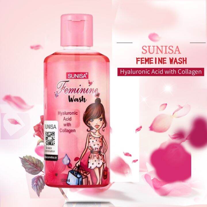 SUNISA PINKY SECRET FEMENINE WASH 150ML new sticker Dry skin, cracked ...
