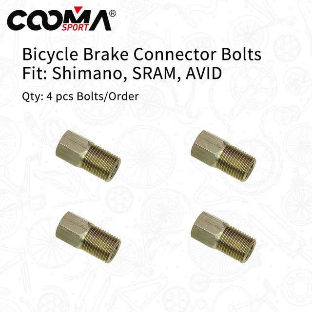 4/2 Sets Hydraulic Brake Olive Needle Hose Barb Compression Fitting For ...