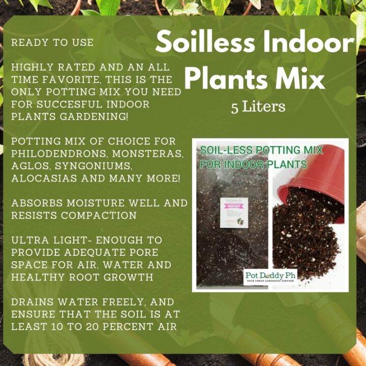 free shipping Pot Daddy Ph Soilless Potting Mix for Indoor Plants | 5 ...