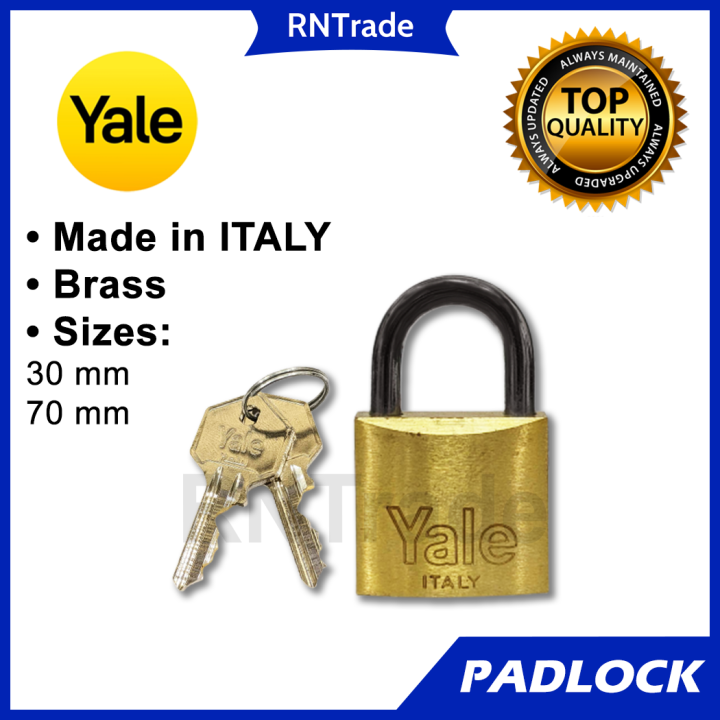 YALE Padlock 110 Italy (30 mm, 70 mm), Brass | Lazada PH