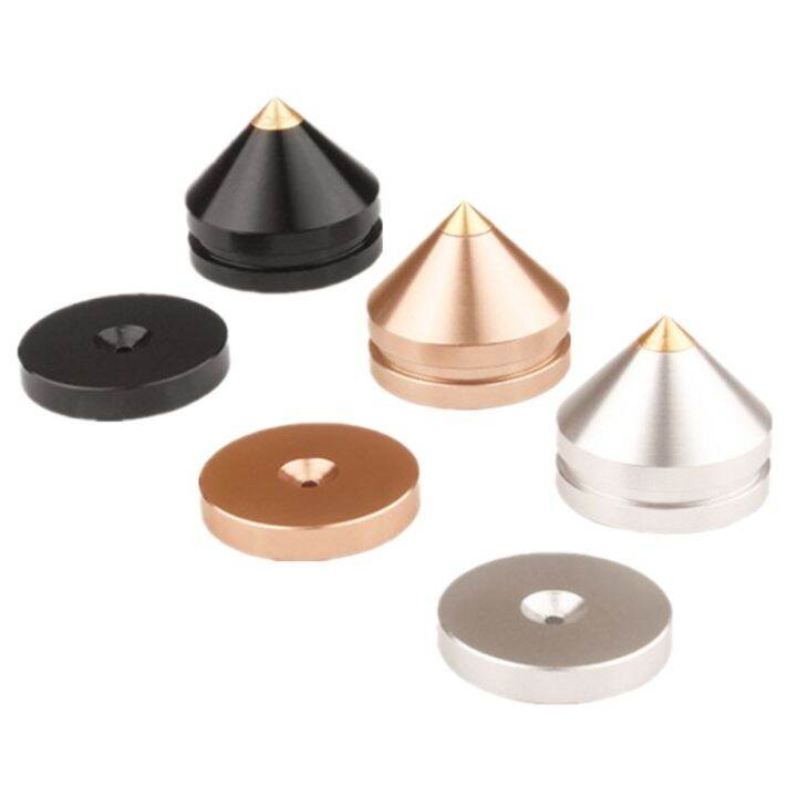 Hifi Audio Foot Spikes Cone Floor Nail Speaker Stand Feet Pad Aluminum ...
