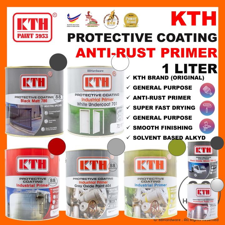 1L KTH 786 785G 750 736 604 701 7798 cat besi anti karat /anti rust ...