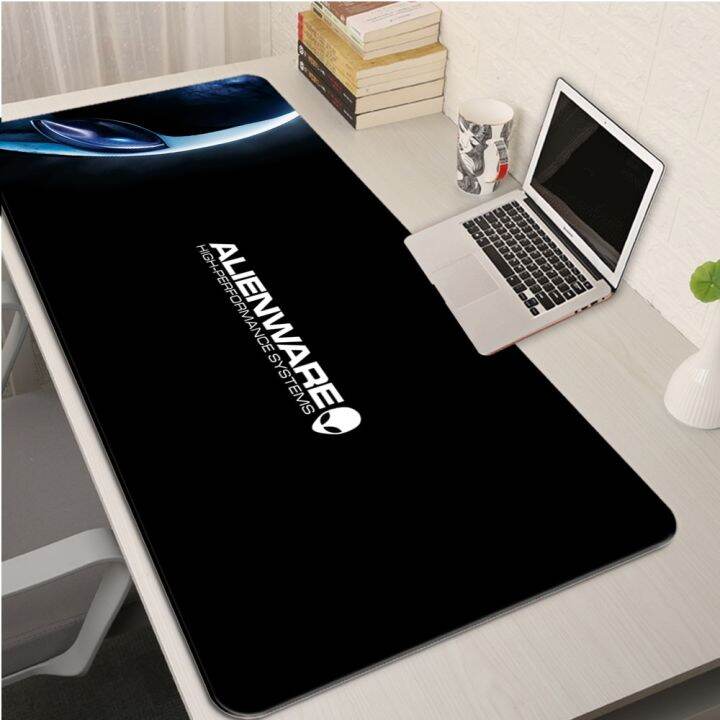 แผ่นรองเมาส์ขนาดเล็กที่มีโลโก้แบรนด์คอมพิวเตอร์ Alienware แผ่นรองเมาส์ ...