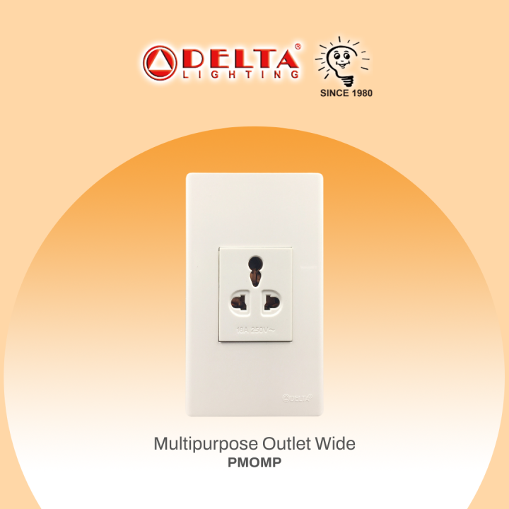 Delta Lighting Wiring Devices Multipurpose Outlet Wide | Lazada PH