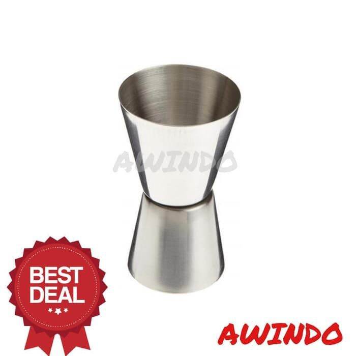 JIGGER SYRUP TAKARAN CAIRAN GULA SIRUP TAKAR MEASURE CUP GELAS 25/50 ...