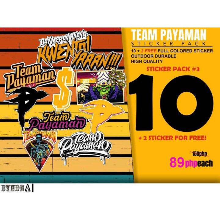 TEAM PAYAMAN STICKER PACK CONG TV HIGH QUALITY STICKERS VOLUME 1-3 CONG ...