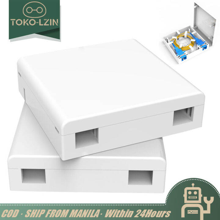 2-Port Optical Fiber 86x86mm FTTH Fiber Panel Fiber Optic Terminal Dual ...