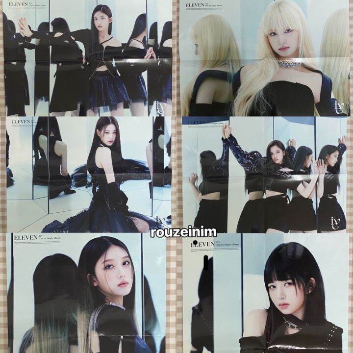 IVE ELEVEN SINGLE ALBUM POSTER : Leeseo Liz Wonyoung Yujin Gaeul Rei ...