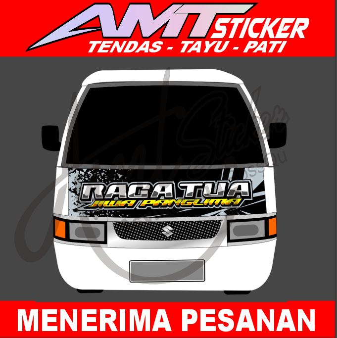 Stiker Tulisan Depan Mobil Carry Pick Up Stiker Raga Tua Jiwa Panglima ...