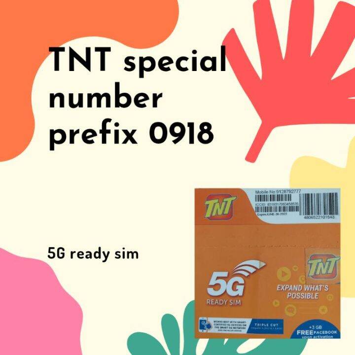 TnT sim 5gready special numbers | Lazada PH
