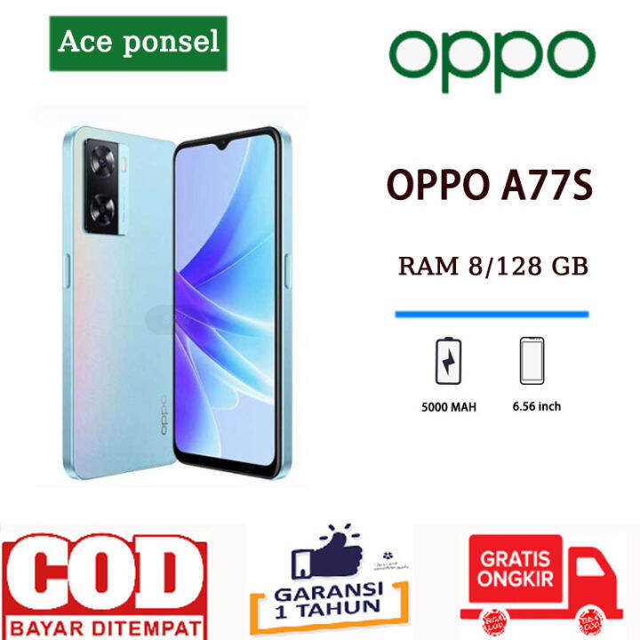 "OPPO A77S RAM 8/128GB-FULLSET GARANSI 1 THN" | Lazada Indonesia