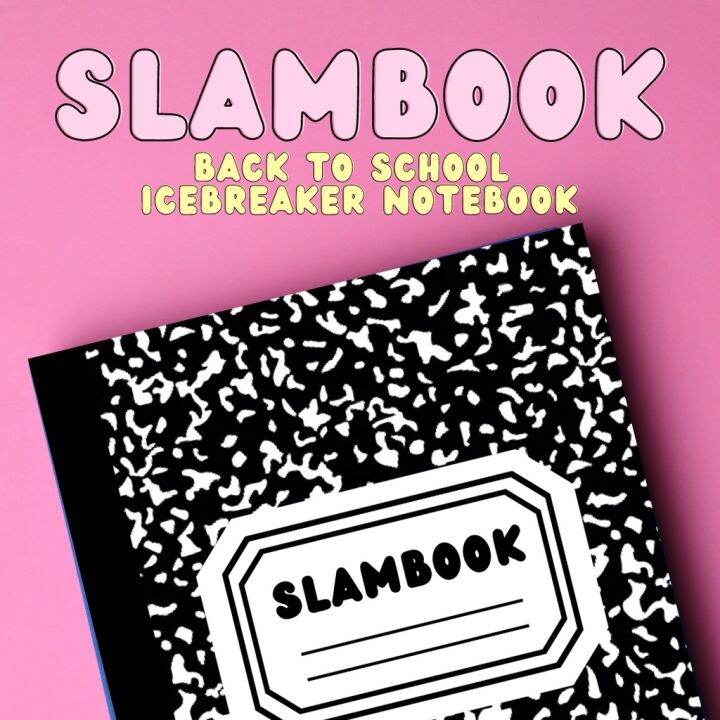 Slambook Notebook Slumbook for Friends Back to School Icebreaker ...