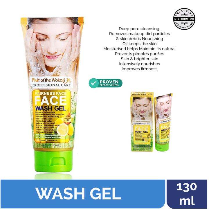 Wokali Facial Wash Gel with Natural Lemon and Oil Deep Cleansing and ...