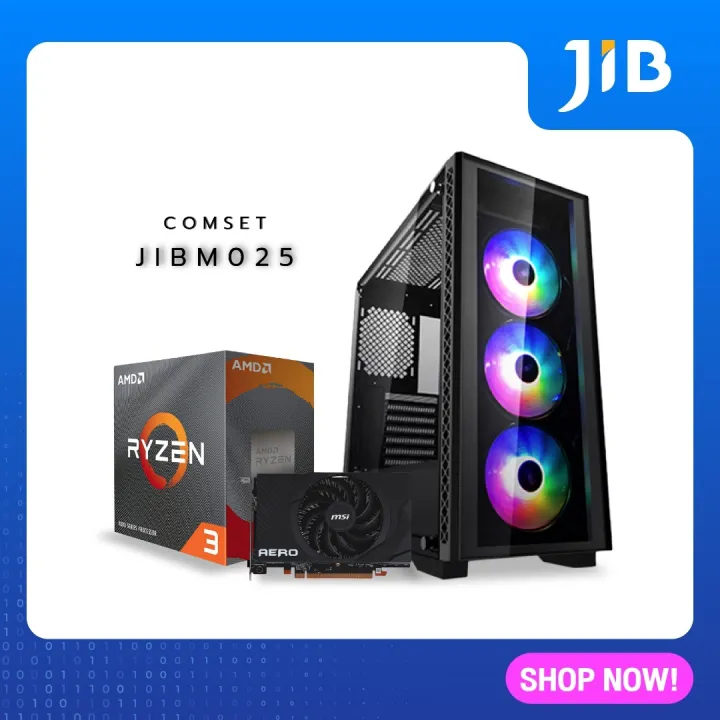 COMPUTER SET JIB M025 (RYZEN3 4100/MSI RX6400) | Lazada.co.th