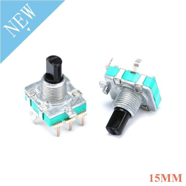 5pcs EC16 Audio Encoder 360 Degree Rotary Encoder E16 Coding 3Pin Handle Long 15MM Potentiometer ...