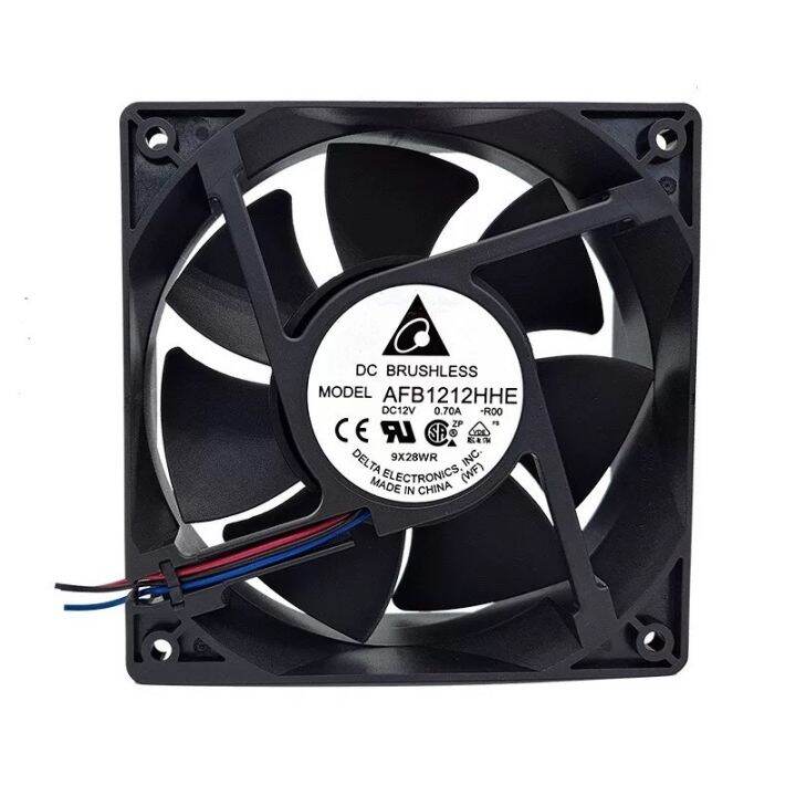 🚀Delta AFB1212HHE 12V 12CM 12038ความเร็ว0.70A/ปลุก PWM พัดลมระบายความร้อน | Lazada.co.th