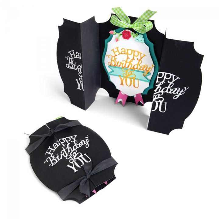 Card Ticket Fold-a-Long Sizzix Thinlits | Lazada PH