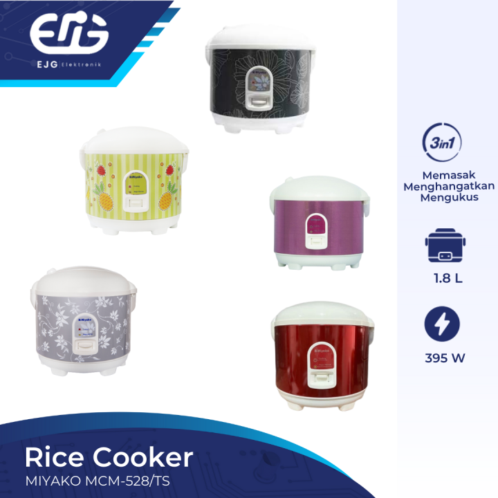 MIYAKO Rice Cooker 3in1 / MCM-528 - 1.8L | Lazada Indonesia