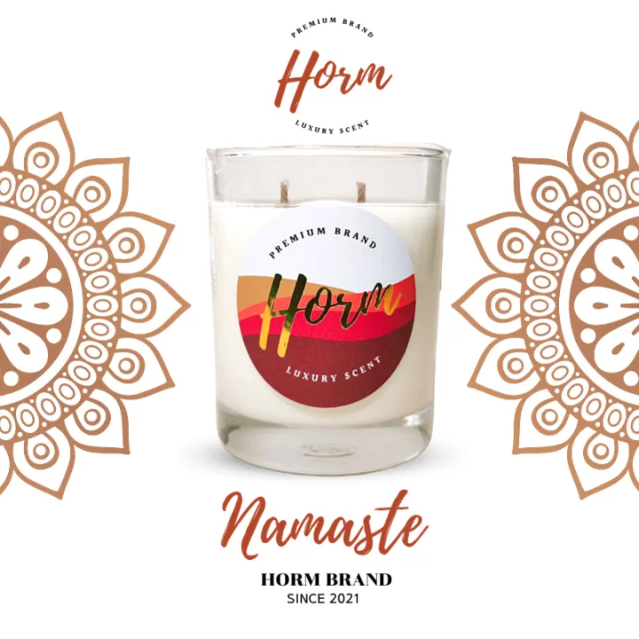 เทียน "Horm" กลิ่น Namaste เทียนหอม เทียนหอมอโรม่า เพื่อความผ่อนคลาย ในสไตล์ของ Horm | Lazada.co.th