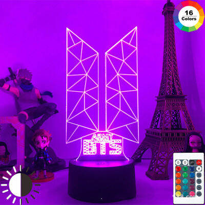 XL BTS 3D Lamp K-pop Star Night Lights Anime USB Lighting LED BT21 ...
