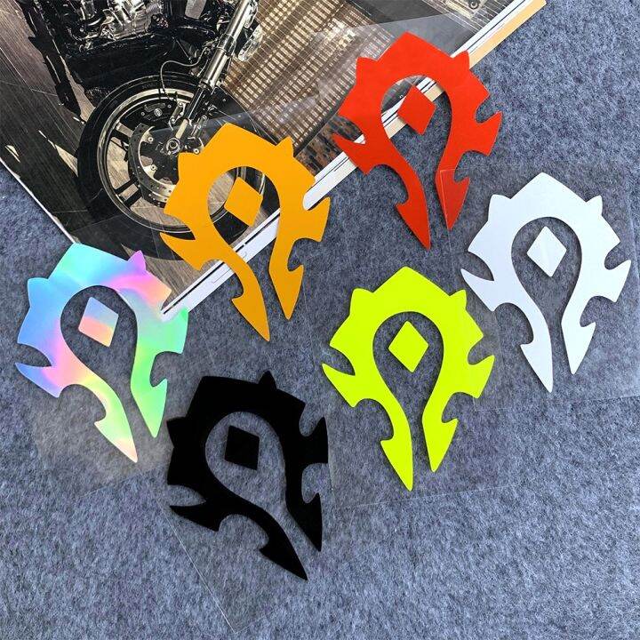 Reflective Car Stickers World of Warcraft Game WOW Tribal Logo Sticker ...