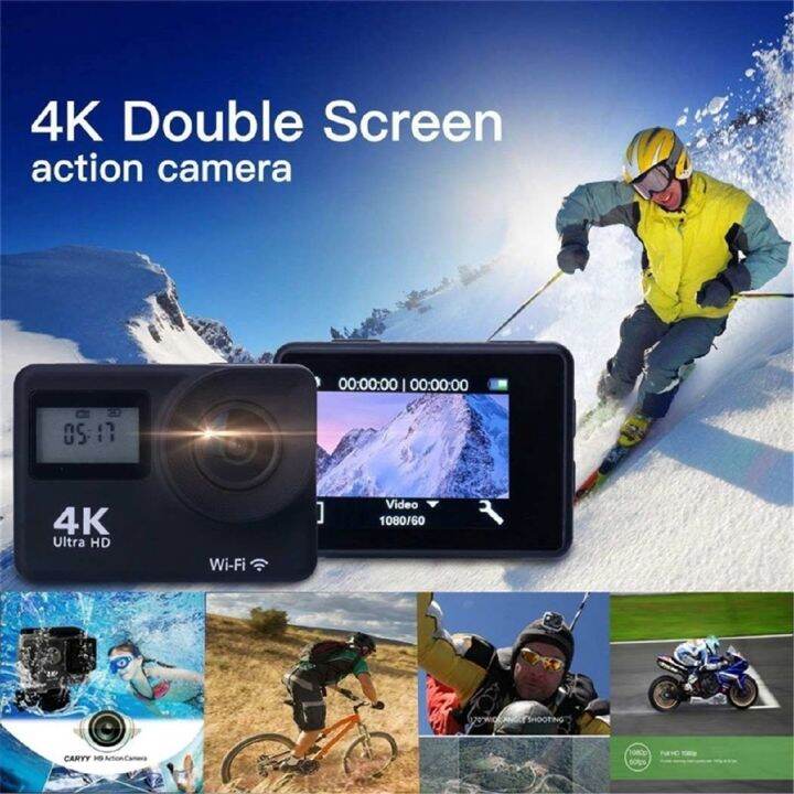 12MP Sports Camera Waterproof Action 4K Mini DV Video Helmet DVR Cam 5V | Lazada.co.th