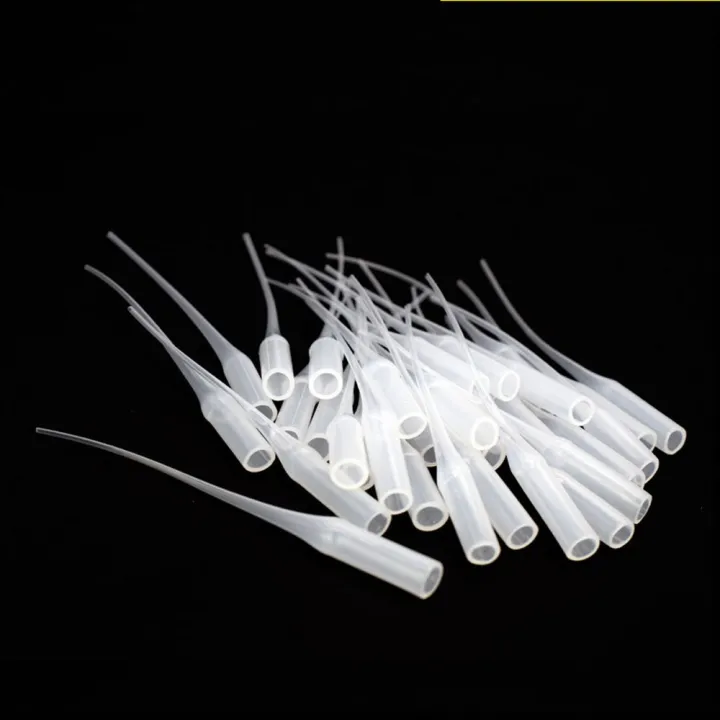 HIV00 100 Pcs White Dropper Adhesive Dispensers Plastic Lab Dispensing ...
