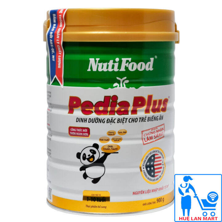 Sữa Bột NutiFood Pedia Plus Hộp 900g (Dinh dưỡng đặc biệt cho trẻ biếng ...