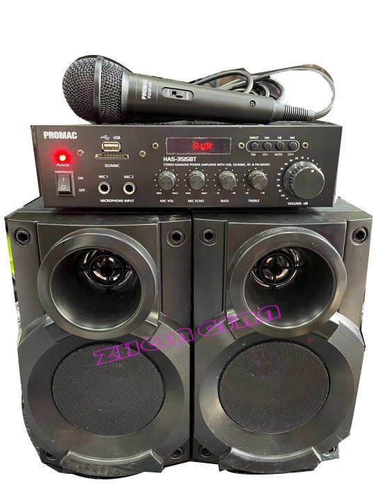 Promac HAS-3515BT Home Audio System with Bluetooth /mic PDM-201(mini Bluetooth speaker ) | Lazada PH