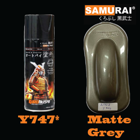Y747* MATTE GREY SAMURAI YAMAHA 400ML | Lazada PH