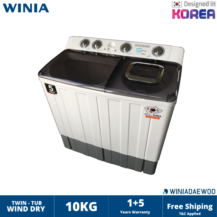 WINIA 10KG WASHING MACHINE SEMI AUTO DW1000BT | Lazada