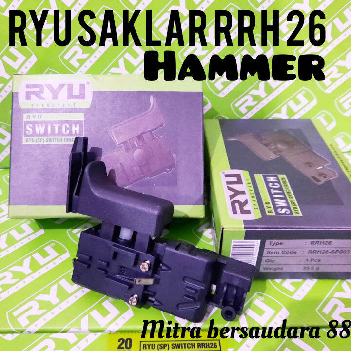 RYU TEKIRO Switch / Saklar Mesin Hammer 26 RYU RRH26 / MITRA BERSAUDARA ...