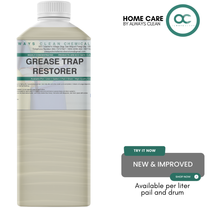 GREASE TRAP RESTORER AND CLEANER 1 LITER | Lazada PH